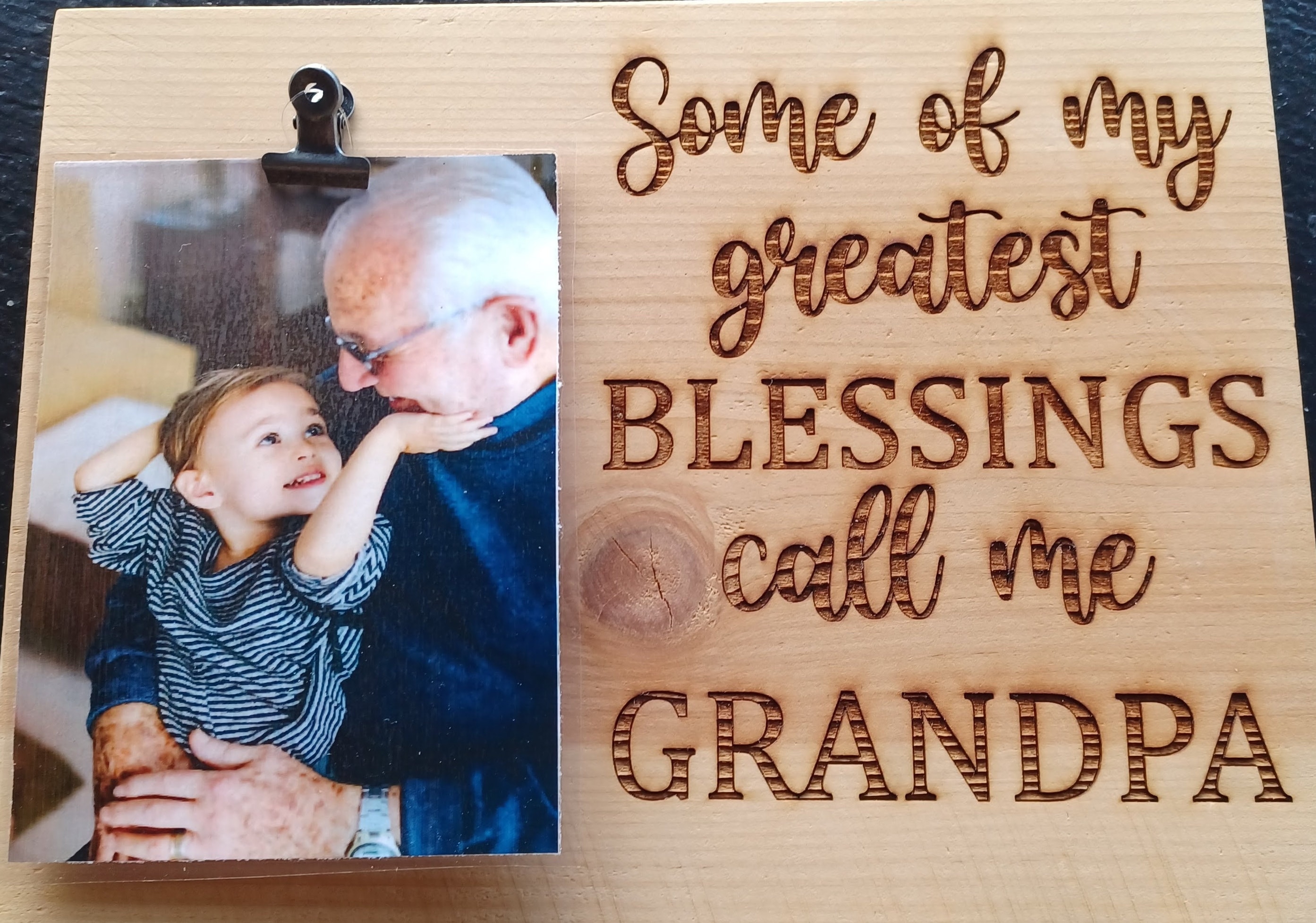Blessings Grandpa Picture Frame - Etsy