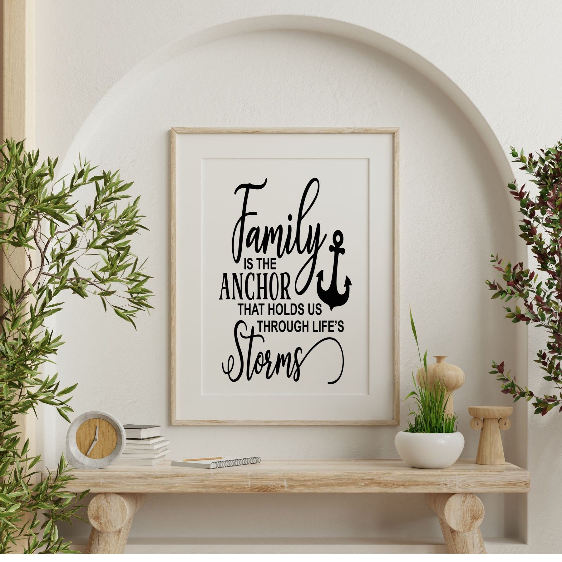 SVG File Family is the Anchor Sign Design, PNG File, Digital Download ...