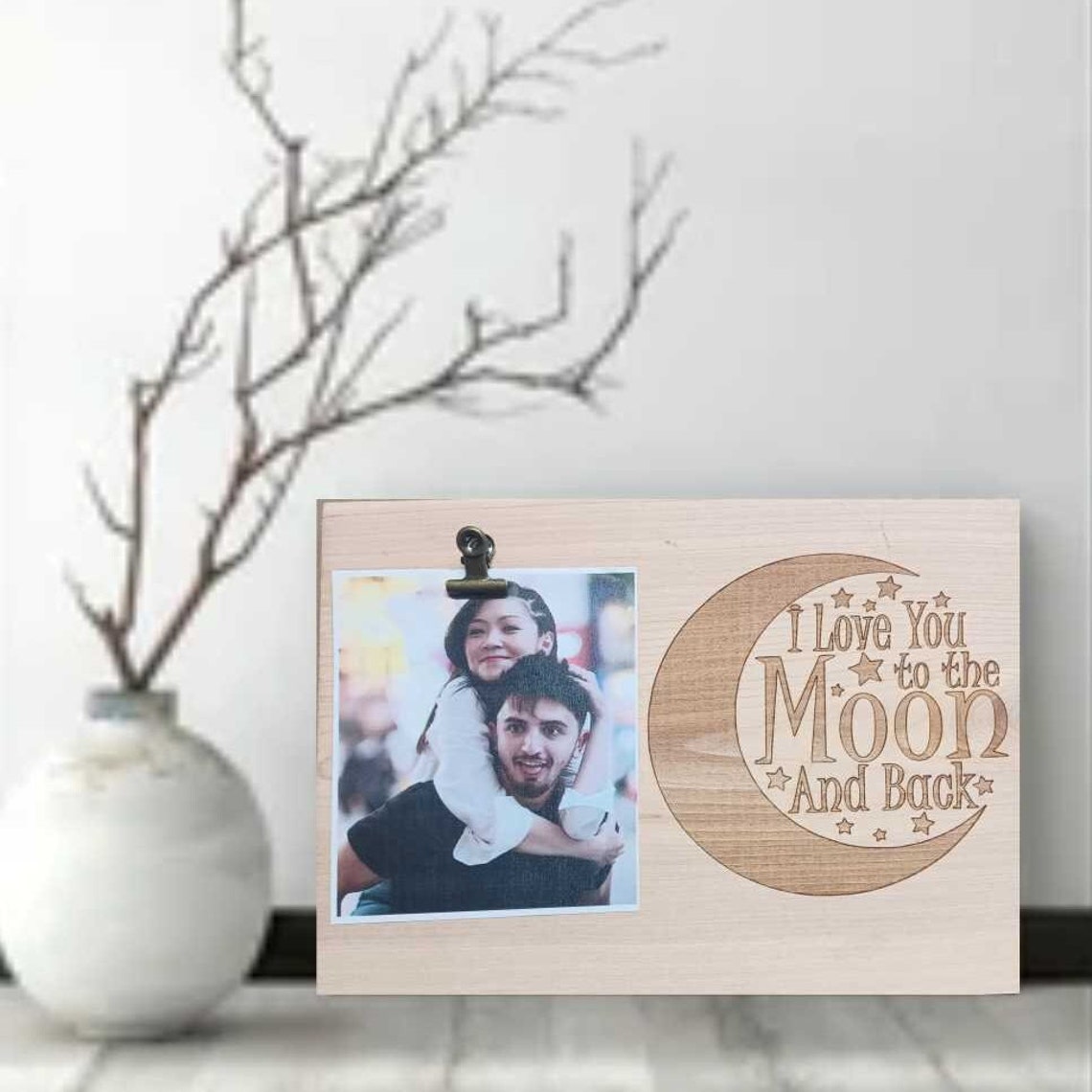 Love You to the Moon Picture Frame - Etsy