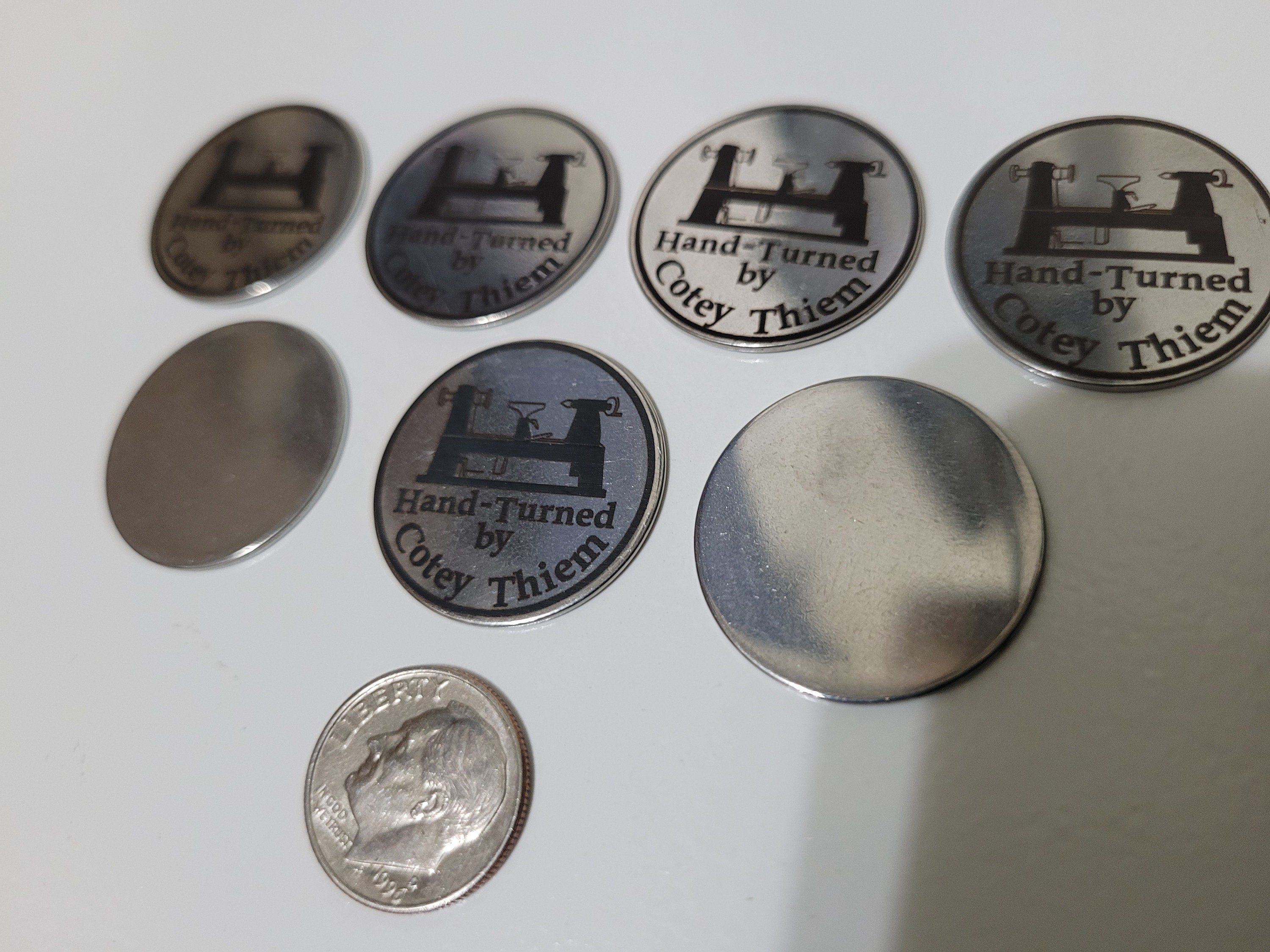 Custom 1" Stainless Maker's Mark Coins - Etsy
