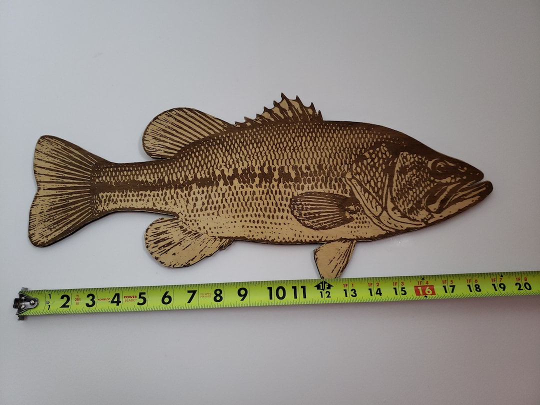 Large Laser Engraved Fish Wall Art - Etsy