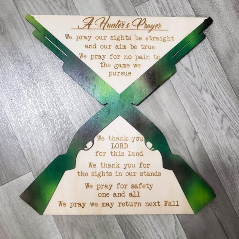 A Hunter's Prayer Shotgun Version - Etsy