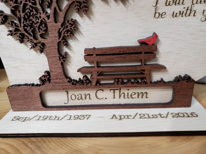 Remembrance/memorial Display Plaque Svg/dxf/lightburn File - Etsy