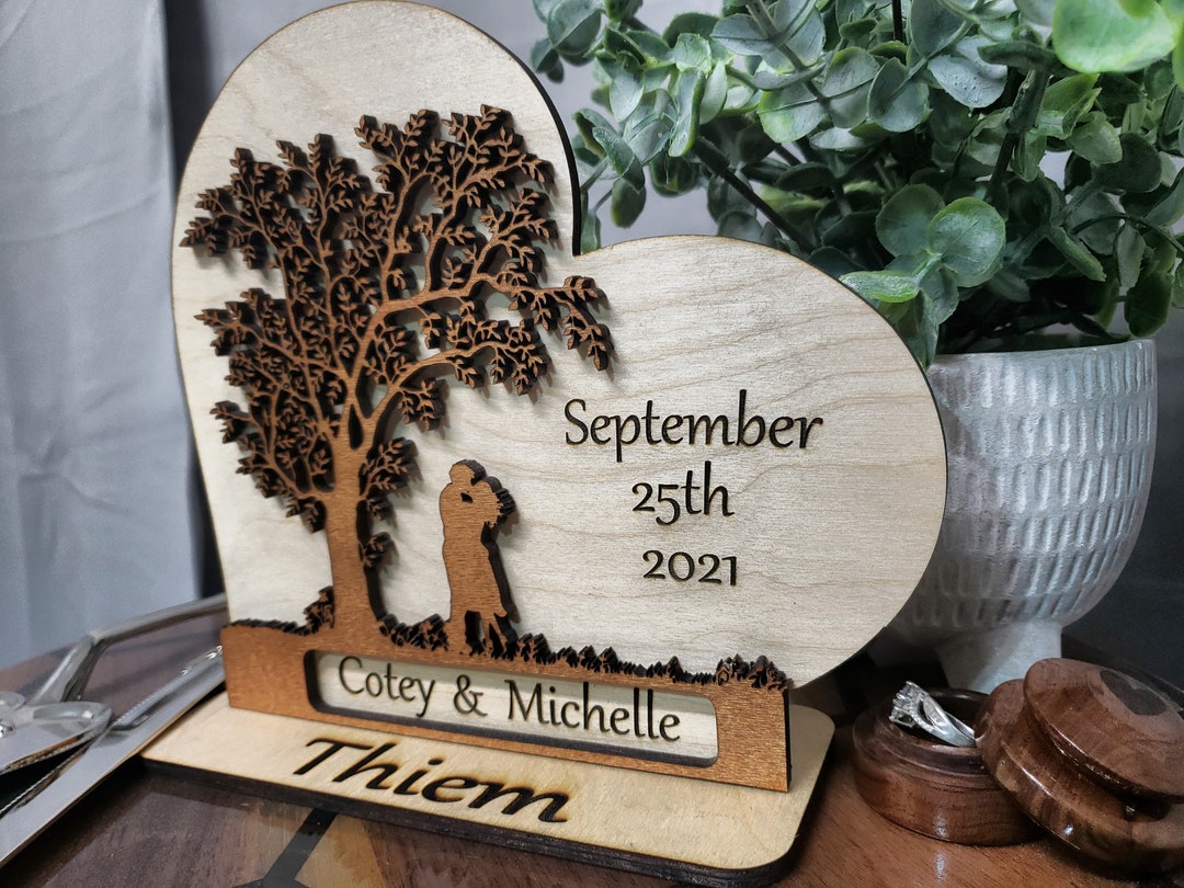 Anniversary/wedding Tree Display Lightburn+svg+dxf - Etsy