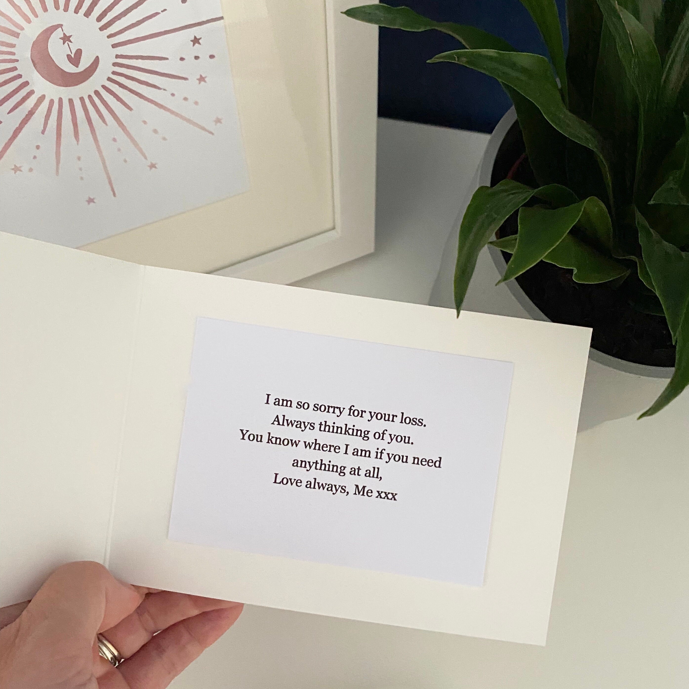 Sympathy Condolences Bereavement Box, Personalised Gift, Hug in the ...