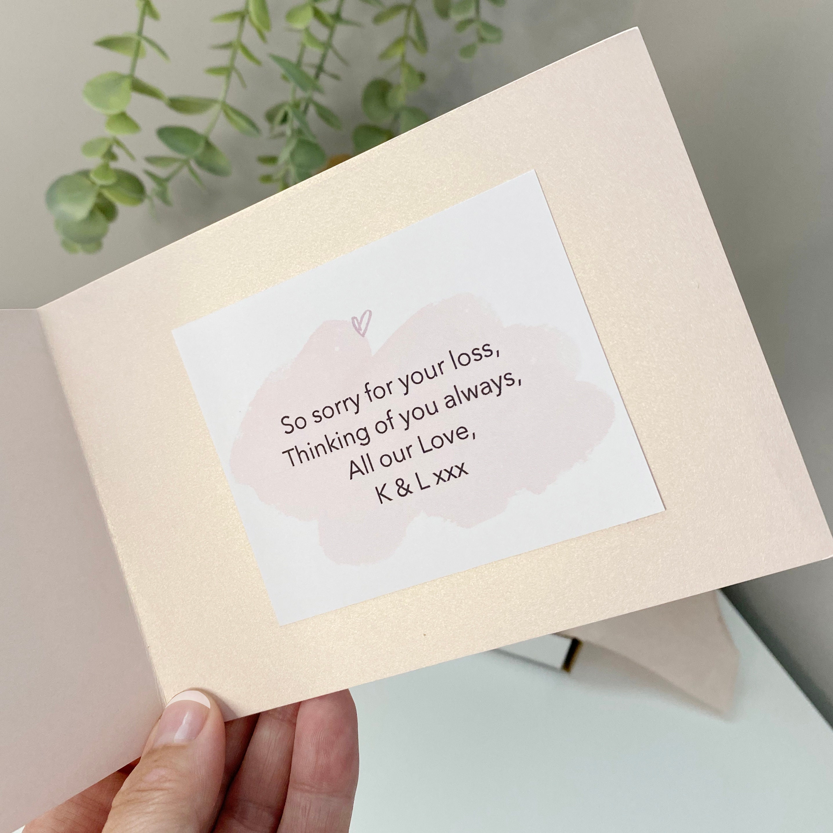 Sympathy Condolences Bereavement Box Personalised Letterbox | Etsy