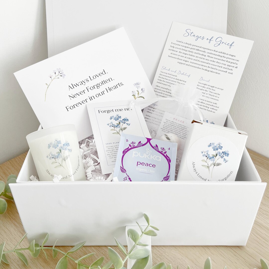 Luxury Sympathy Gift Hamper With Memorial Vanilla Scented Candle and ...