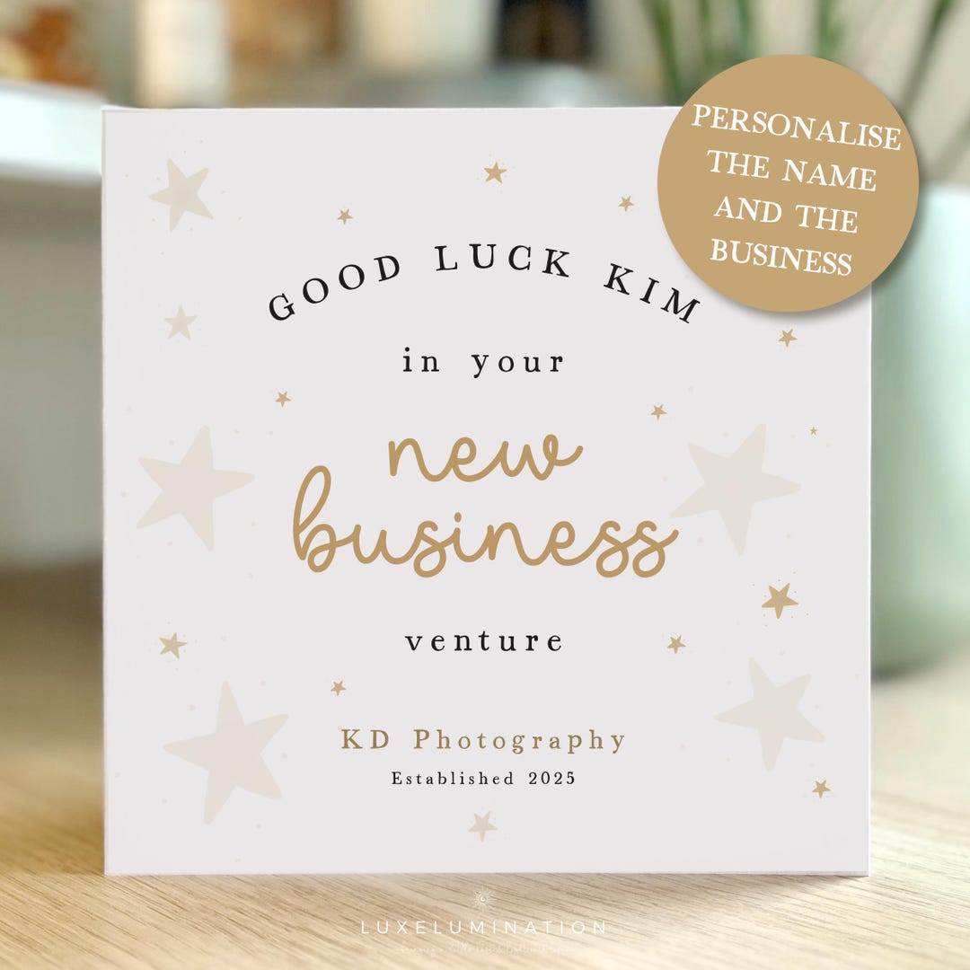 New Business Venture Greeting Card. Well Done, Proud of You ...