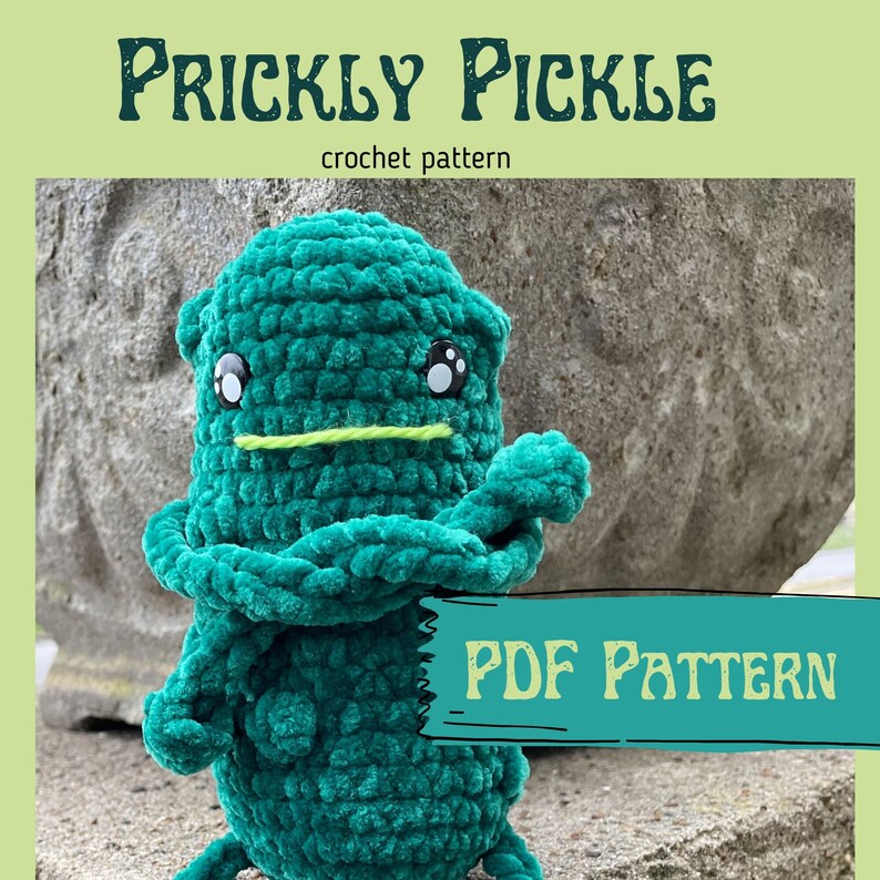Prickly Pickle Crochet Pattern PDF Download | Etsy