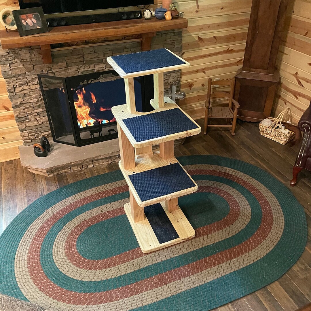 Beautiful CUSTOM Real Wood CAT TREES Space Saving You Want It, We Can ...