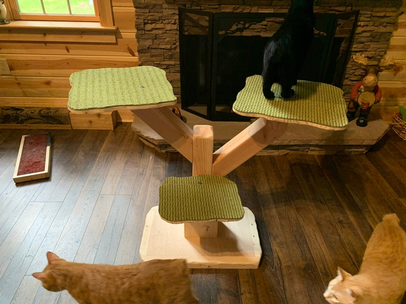 Gorgeous SAPLING V.2 - CUSTOM Real Wood Cat Trees for Big Cats & Little ...