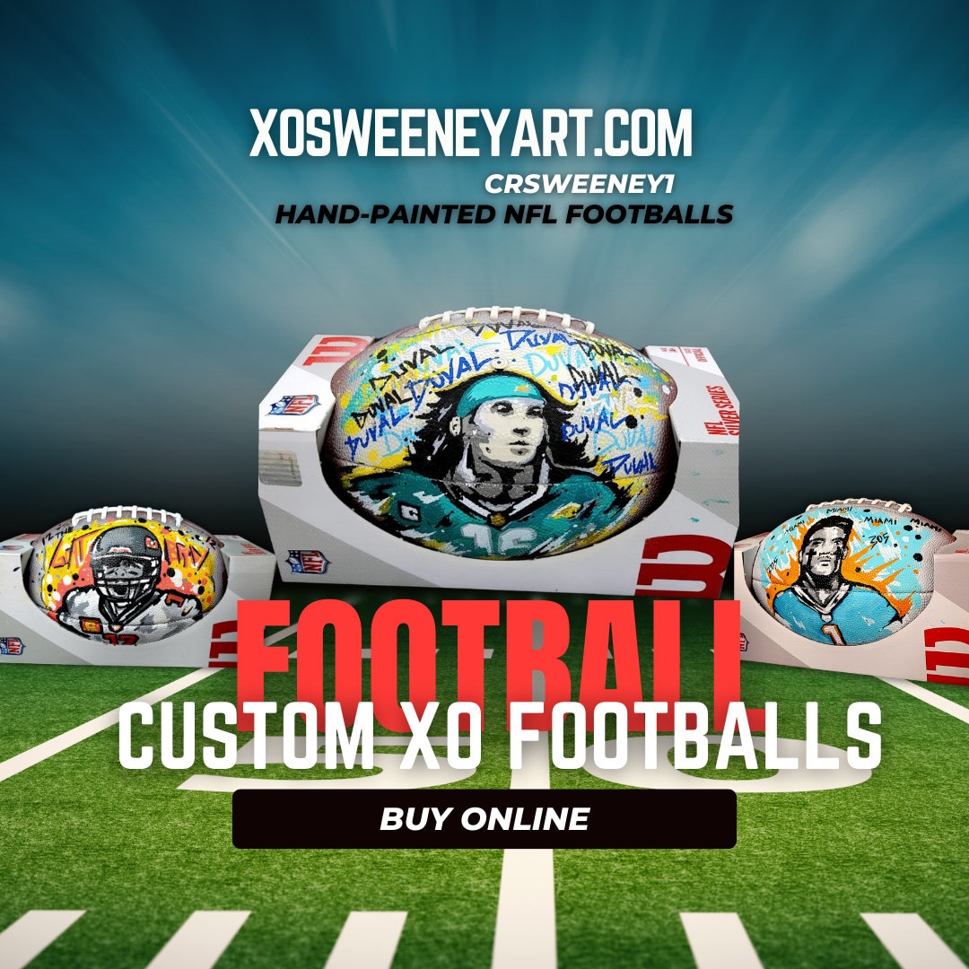 Hand Painted NFL Football - Etsy