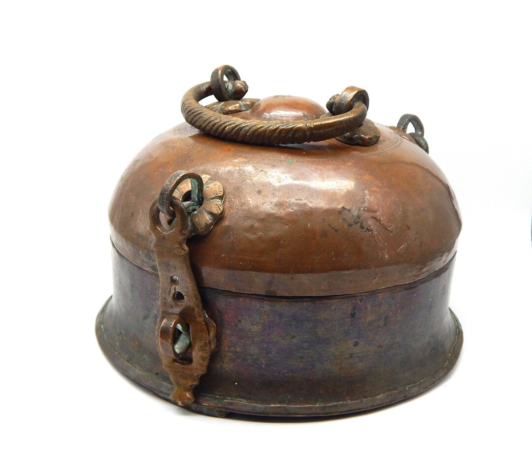 Antique Indian Pan Dan paan Dan With Accessories. Beaten and Fashioned ...