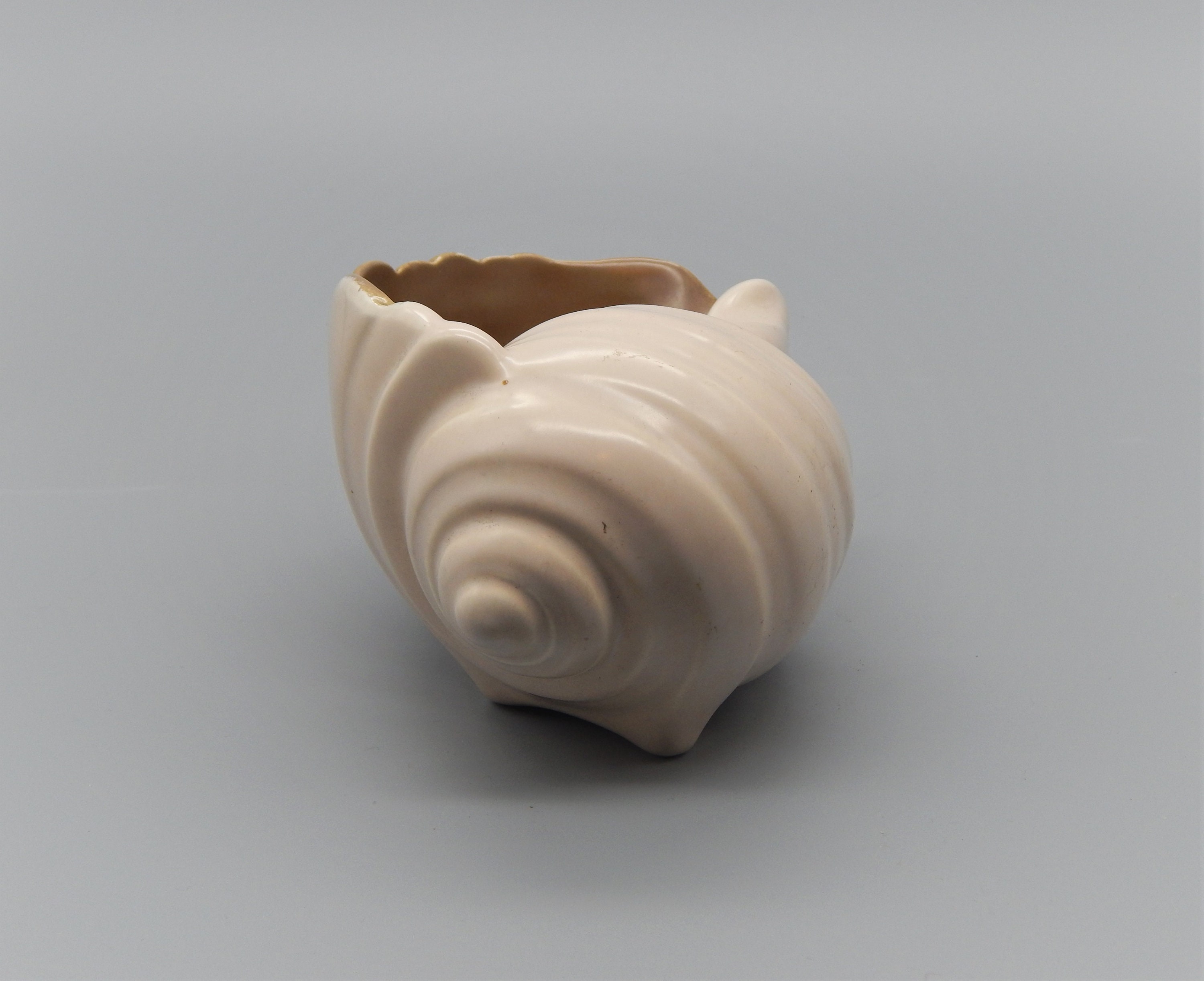 Vintage Poole Twintone Winkle Shell Vase C54 Sepia and - Etsy UK