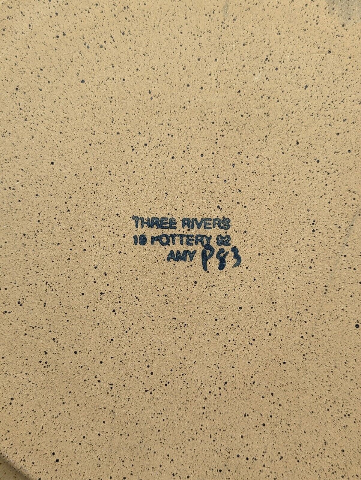 Three Rivers Pottery Christmas Snowman Plate Dish 1992 Amy - Etsy