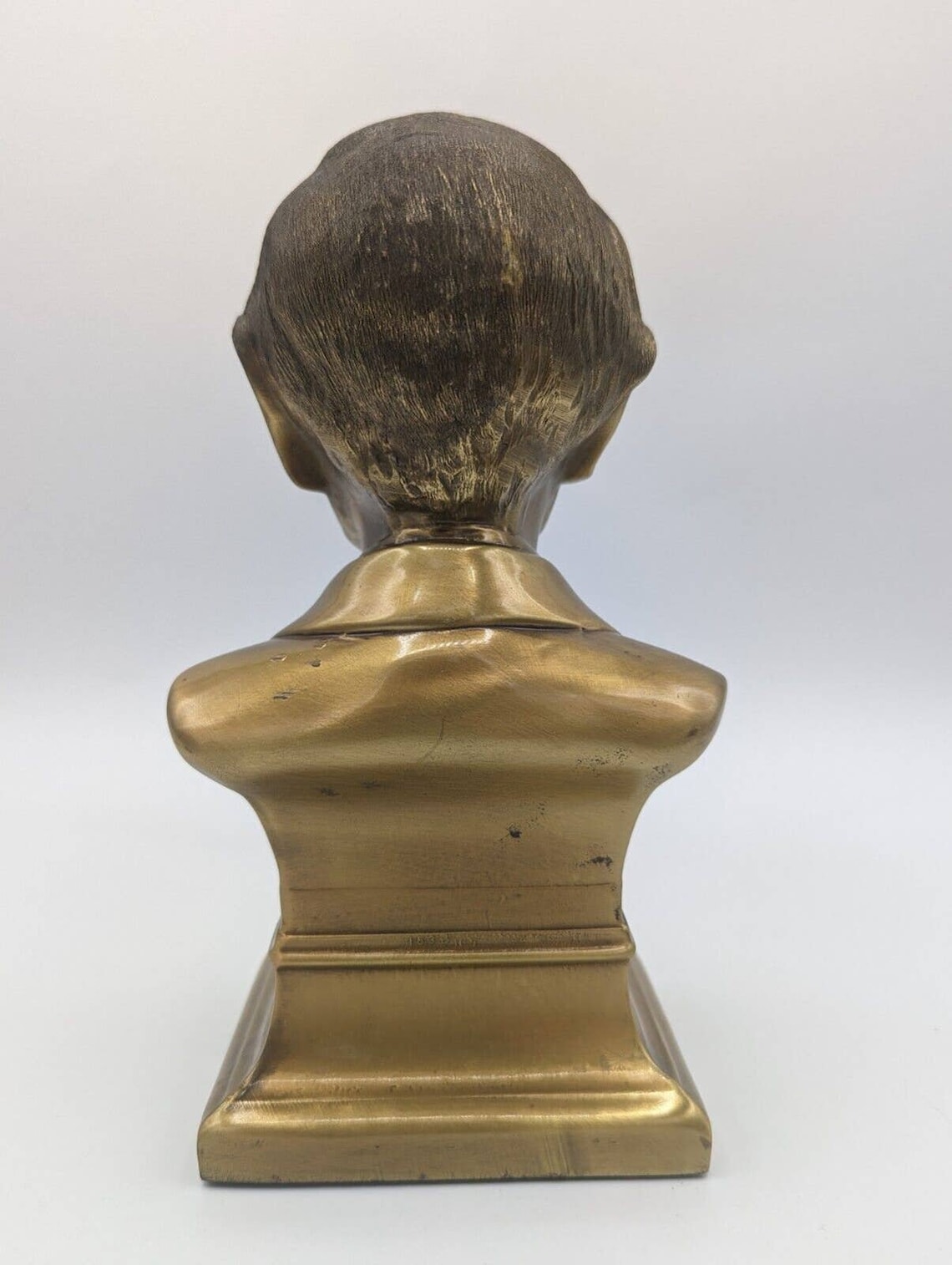 Vintage Set Bookends Sculpture Bust President Abraham Lincoln Bronze ...