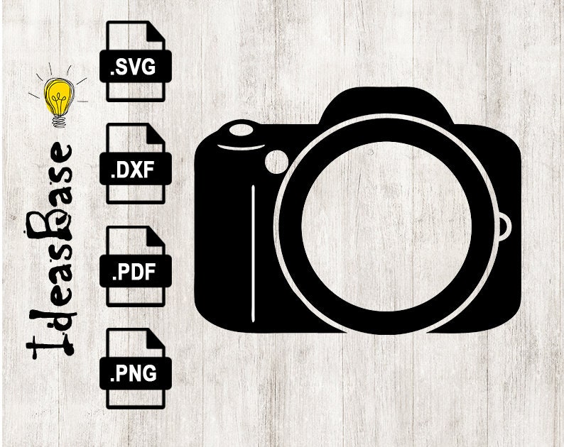 Camera Dslr Cut File Svg Vector Png Clip Art Cricut Etsy