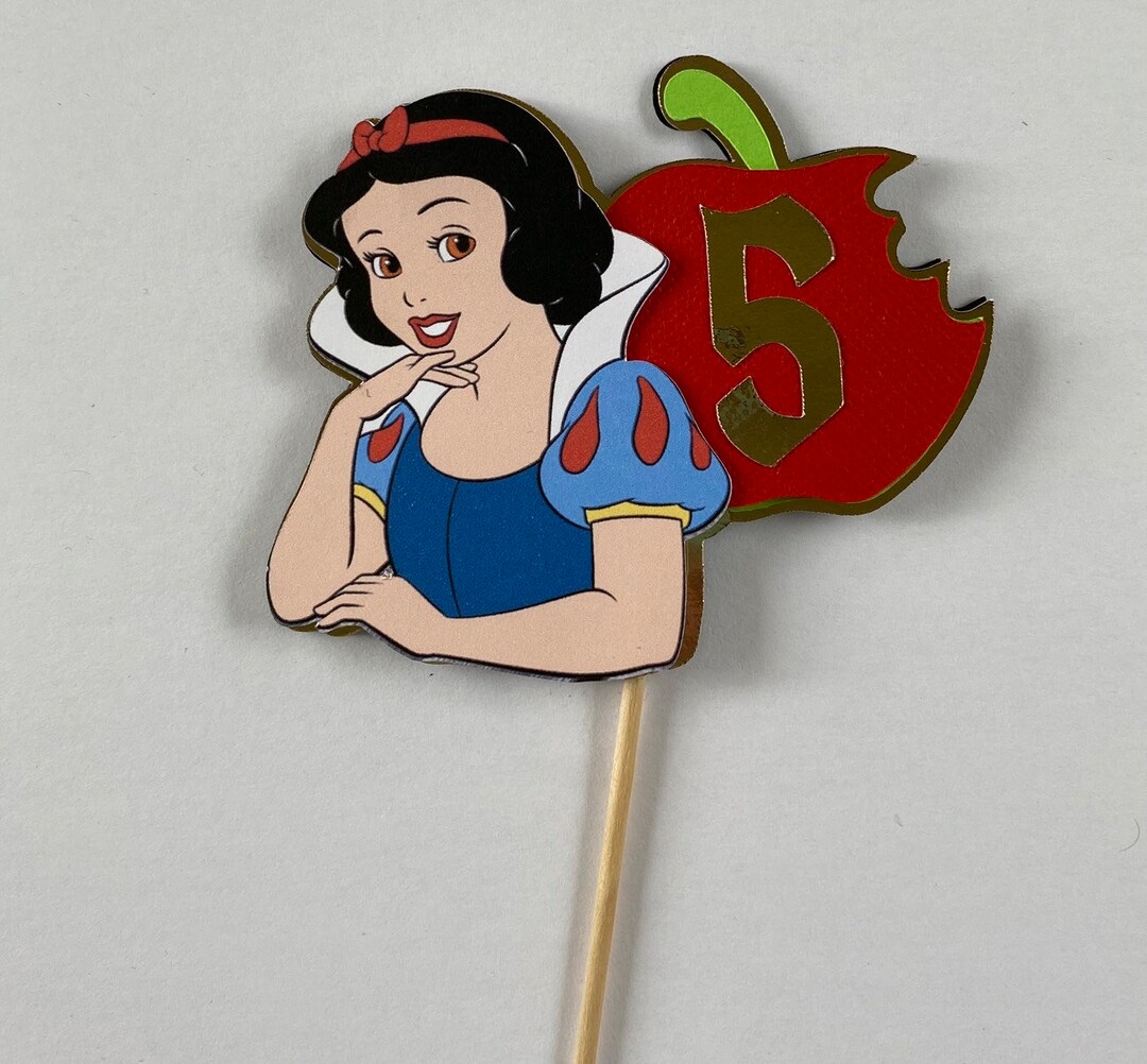 Snow White Cupcake Toppers Set of 12. - Etsy