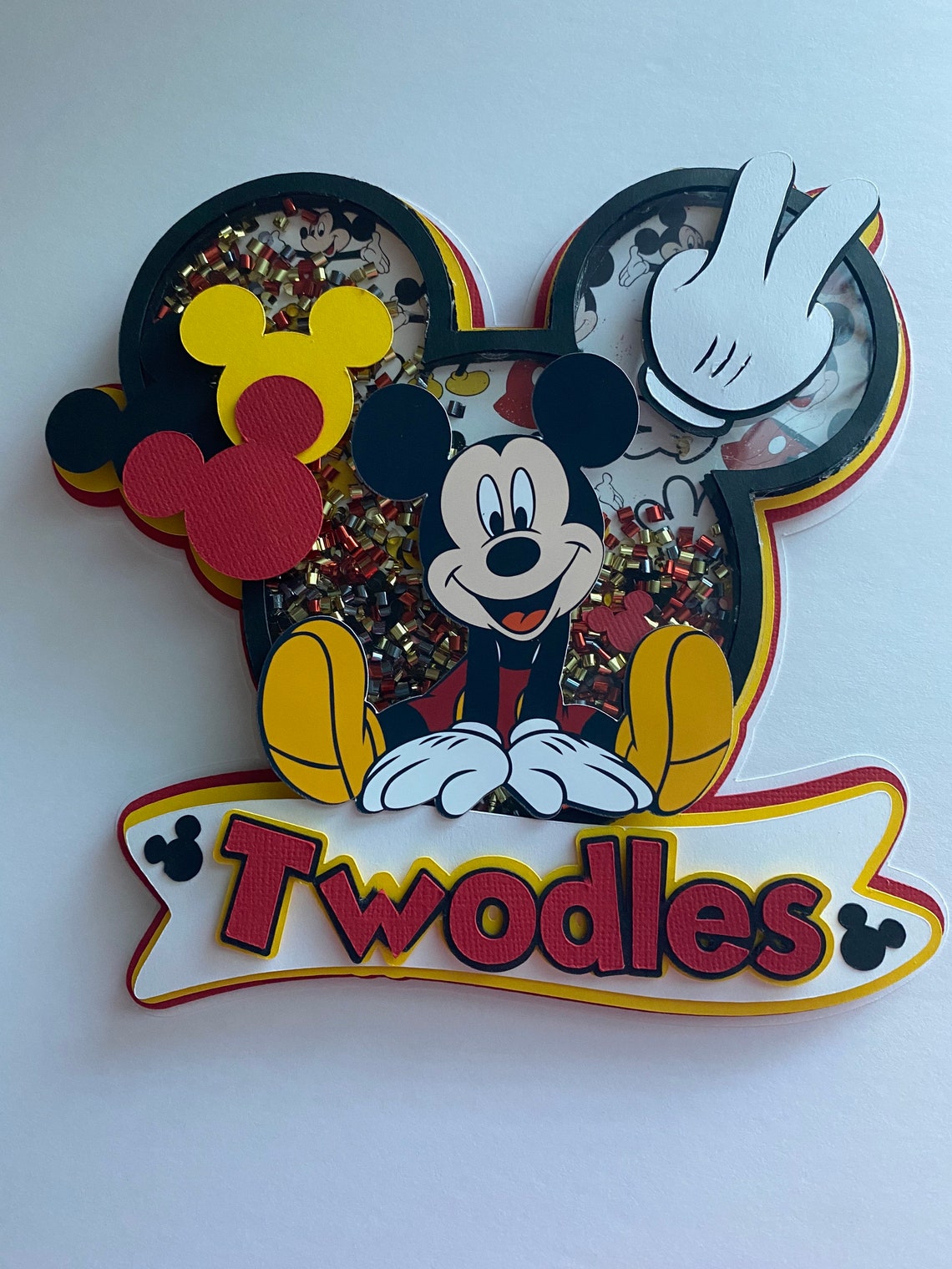 Mickey Mouse Party Decorations, Twodles, Mickey Cupcake Topper. Mickey ...