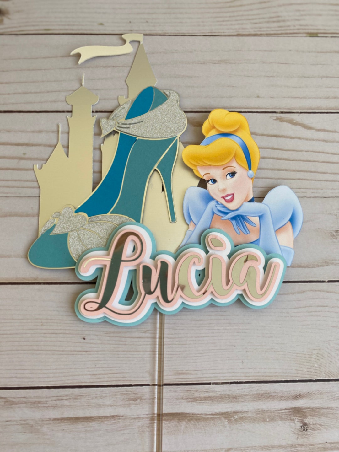 Cinderella Cake Topper - Etsy