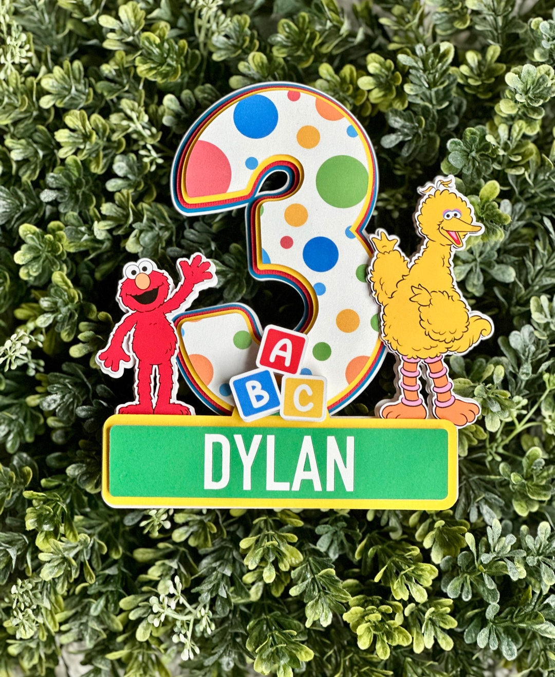 Sesame Street Cake Topper/ Sesame Street Cupcake Topper - Etsy