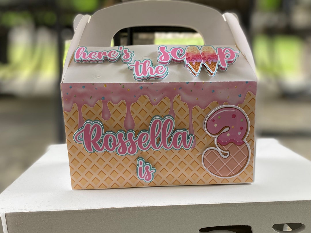 Ice Cream Gable Boxes Set of 12 - Etsy