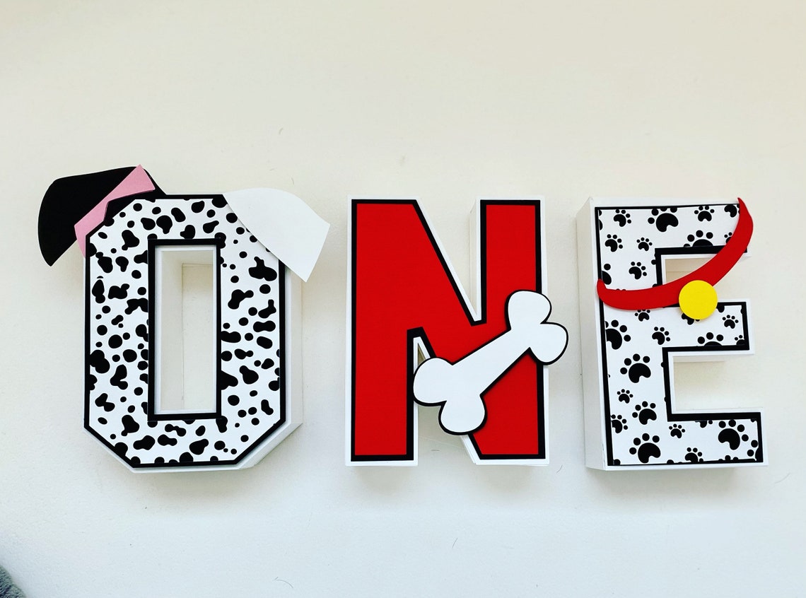 Dalmatians Themed Party Decorations Dalmatians 3D Letters - Etsy