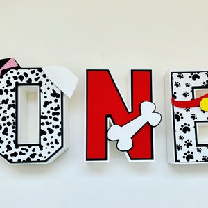 Dalmatians Themed Party Decorations, Dalmatians 3D Letters - Etsy