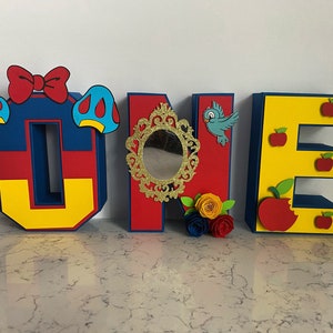 Snow White Party Decorations, Snow White 3d Letters, Snow White ...