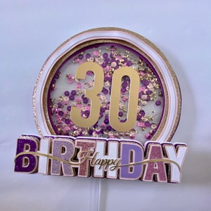 Happy Birthday Cake Topper - Etsy