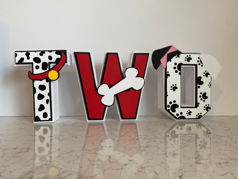 Dalmatians Themed Party Decorations Dalmatians 3D Letters - Etsy