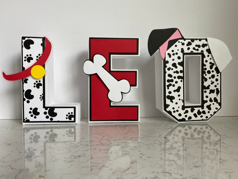 Dalmatians Themed Party Decorations Dalmatians 3D Letters - Etsy