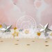 BOHO Dusty Pink and Gold Clouds and Stars Digital Photography Backdrop ...
