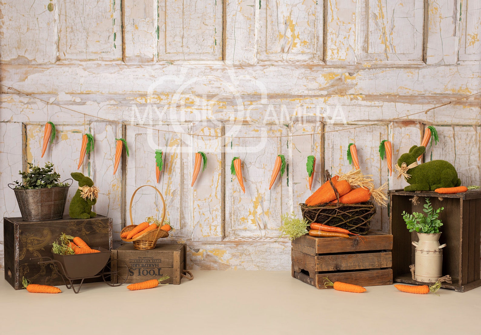 EASTER and SPRING Vintage Rustic Digital Photography Backdrop | Etsy