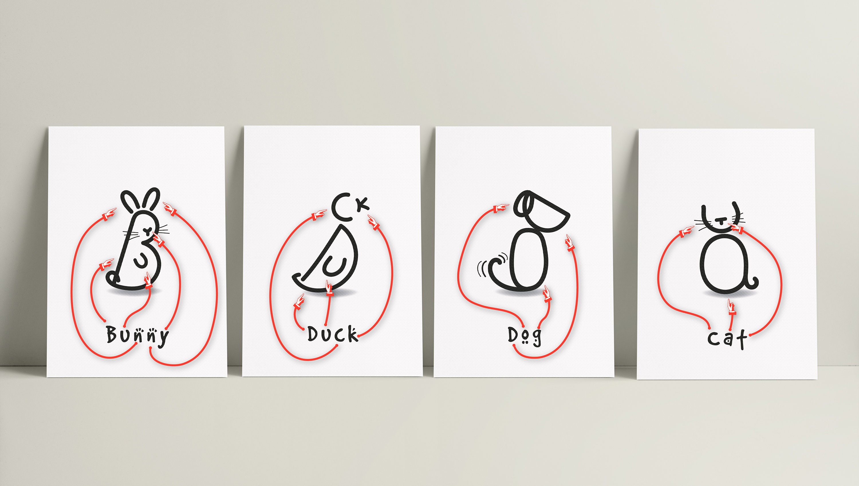 DUCK Word Art Print. Duck Illustration. Learn & Spell Using | Etsy