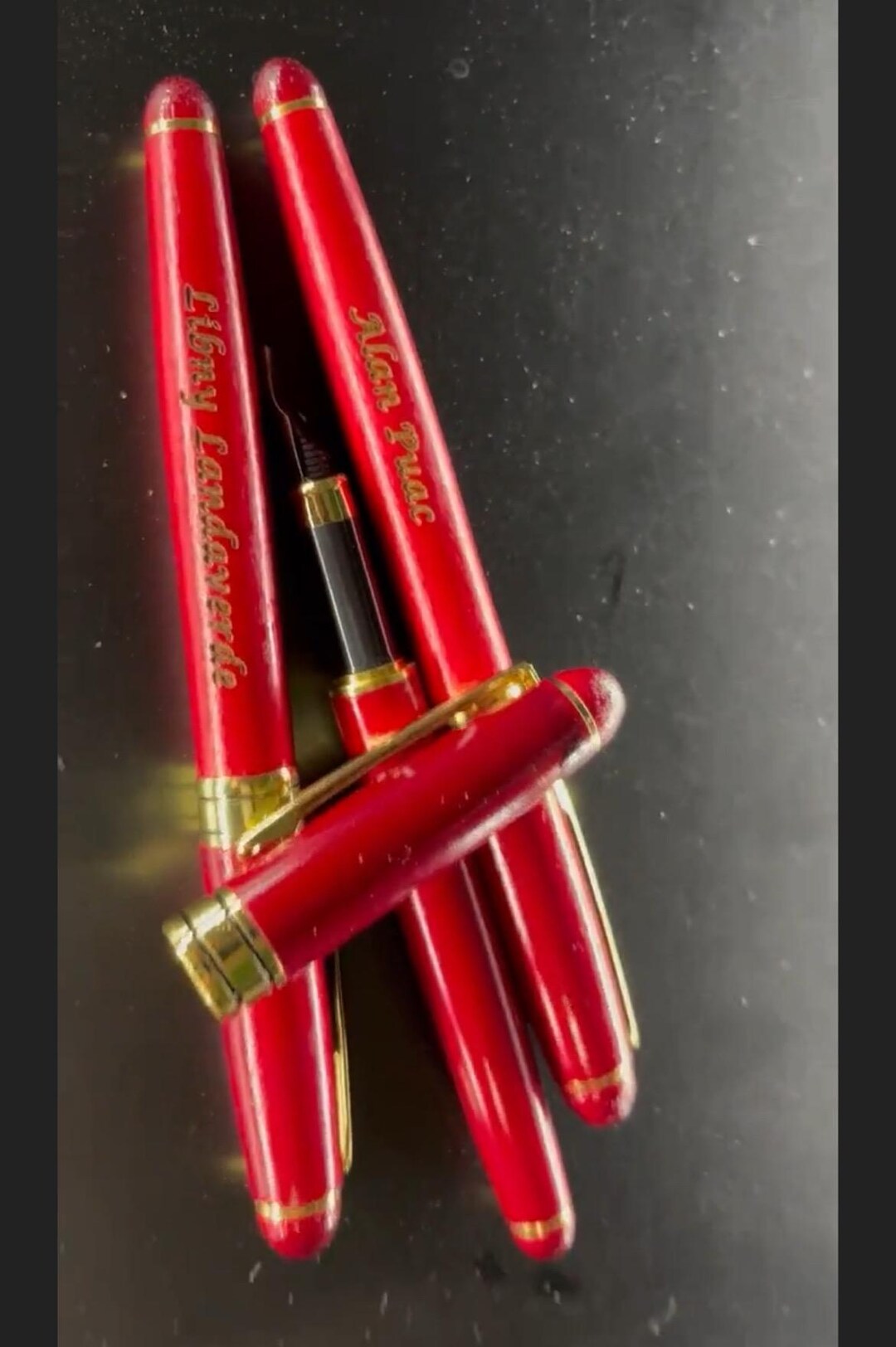 PERSONALIZED Engraved Fountain Wooden Pen, Rosewood, Monogramed ...