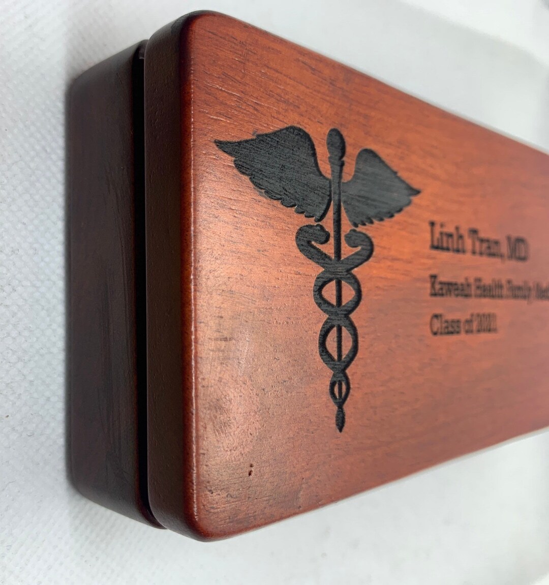 Engraved Wooden Pen Set Monogramed Pen Case Rosewood Pen Box Maple Pen ...