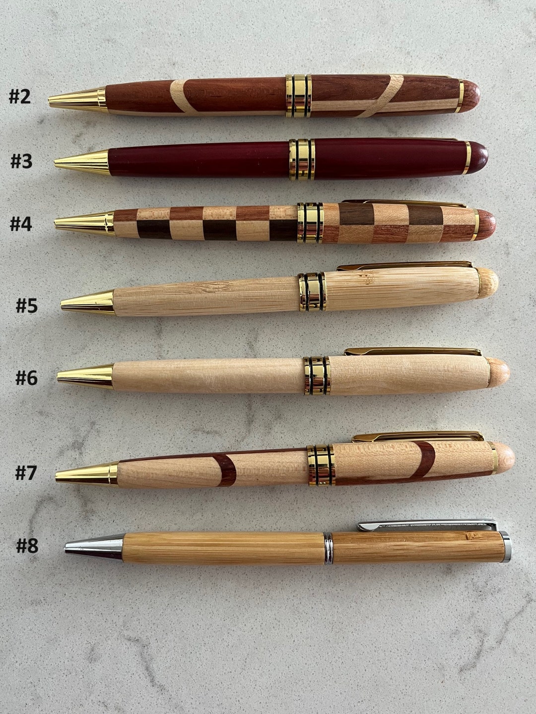 PERSONALIZED Engraved Wooden Pen, Rosewood, Monogramed Multicolor Pens ...