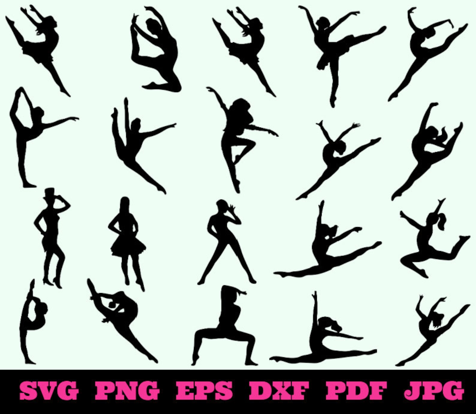 Dance SVG - Music Svg - Dance Silhouette - SVG Cut Files - Dance Bundle ...