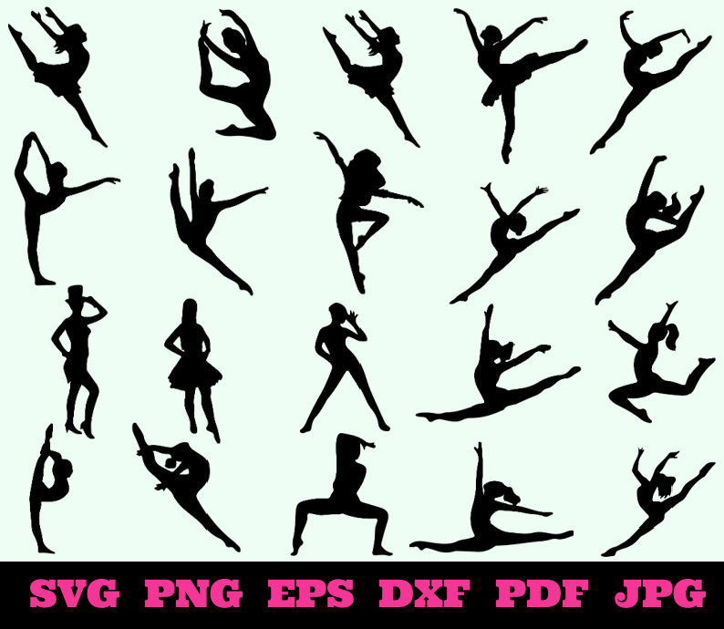 Dance SVG - Music Svg - Dance Silhouette - SVG Cut Files - Dance Bundle ...