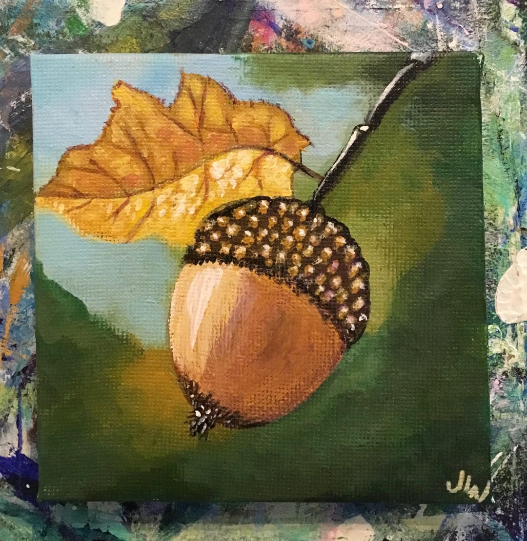 Little Acorn on a Tree - Etsy
