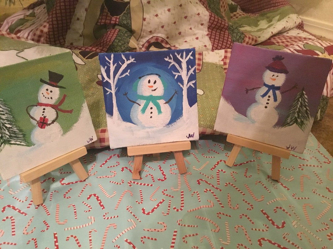 Snowman Trio - Etsy