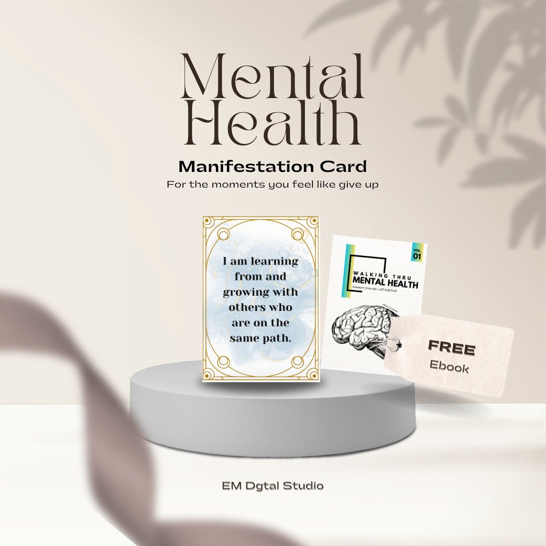 Empower Your Mind: Uplifting Gold Affirmation Cards With Free Self-care ...