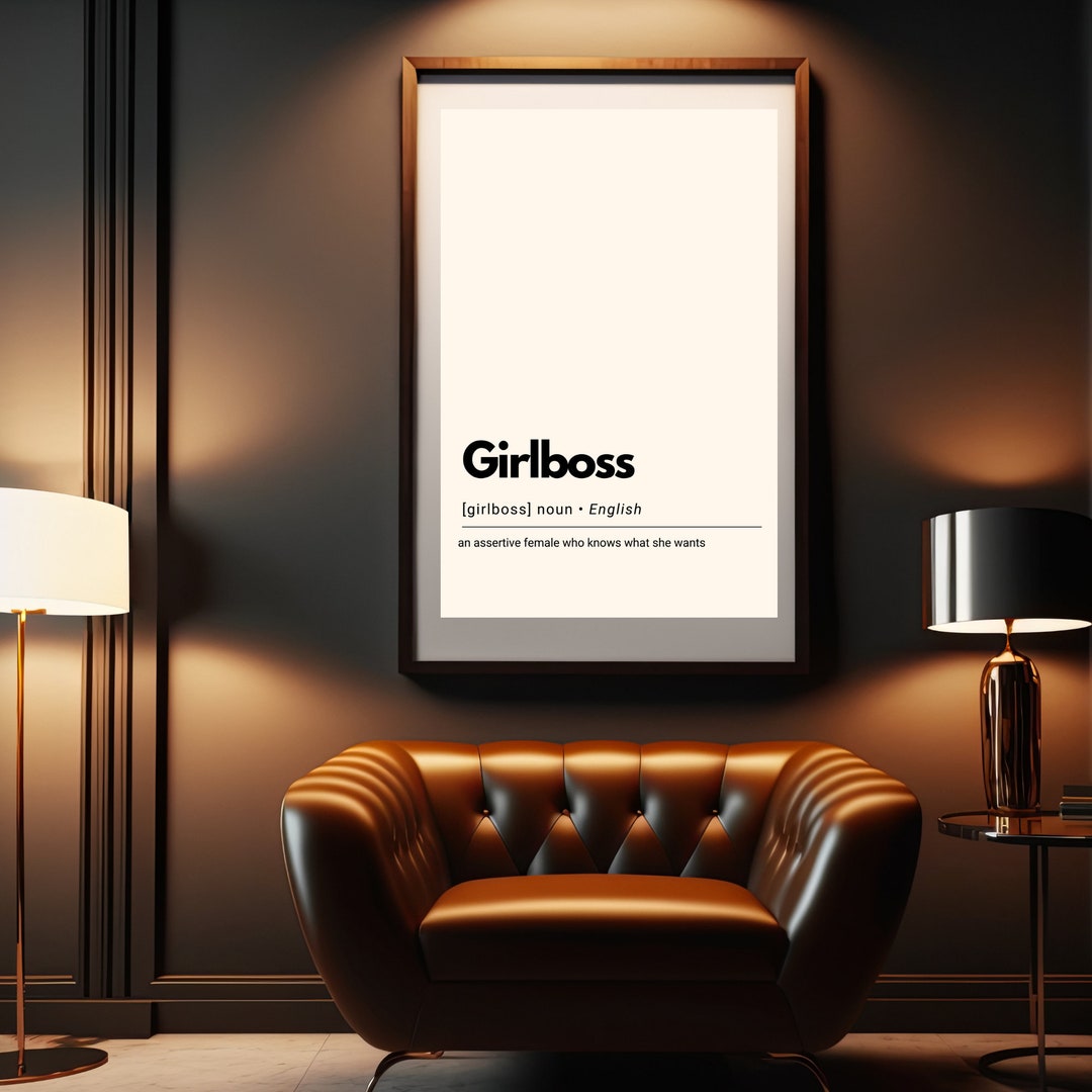 Gen Z Slang Printable Wall Art With Minimalist and Modern Art girlboss ...