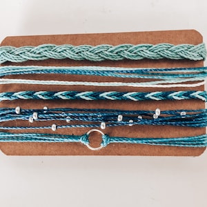 Ocean Water Waterproof String Bracelet Set - Etsy