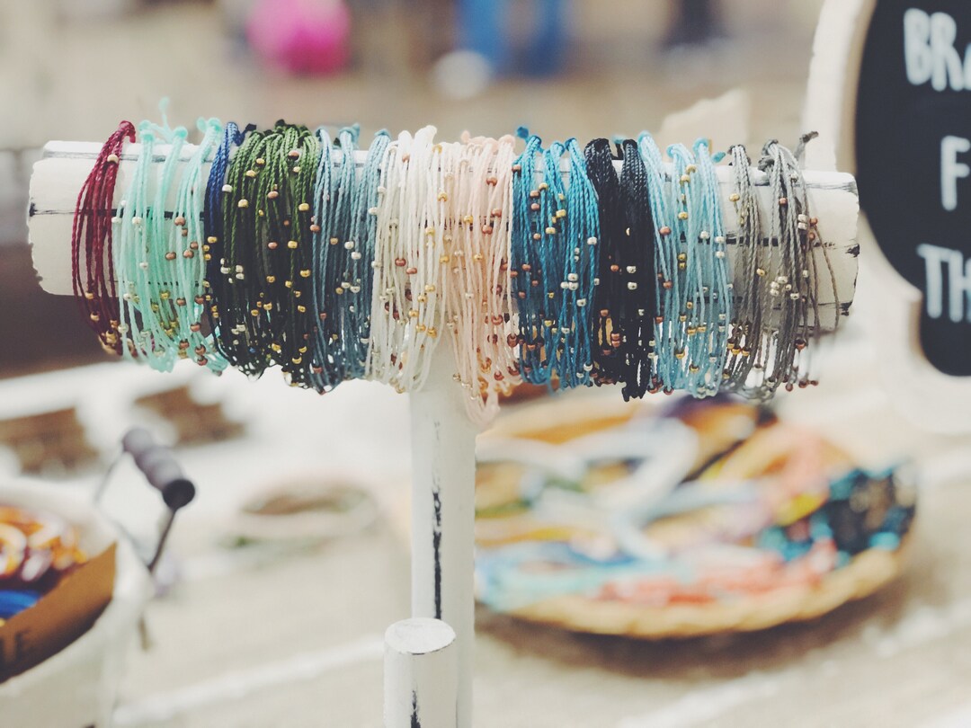 Beaded Waterproof String Bracelet - Etsy