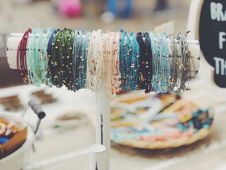 Beaded Waterproof String Bracelet - Etsy