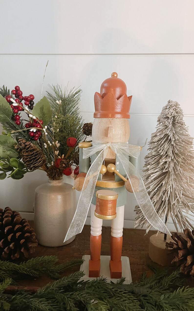 Hand Painted Wooden Nutcracker || Colorful || Indoor Christmas Decor - Etsy