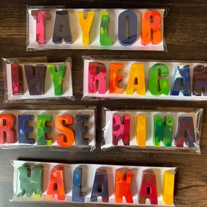 Personalized Name Crayons, Name Crayons, Letter Crayons, Custom Name ...