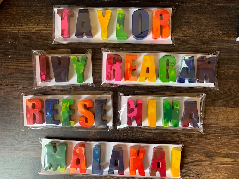 Personalized Name Crayons, Name Crayons, Letter Crayons, Custom Name ...